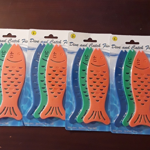 DolGen | Swim | 4 Packs Dive And Catch Fish Pool Game New | Poshmark
